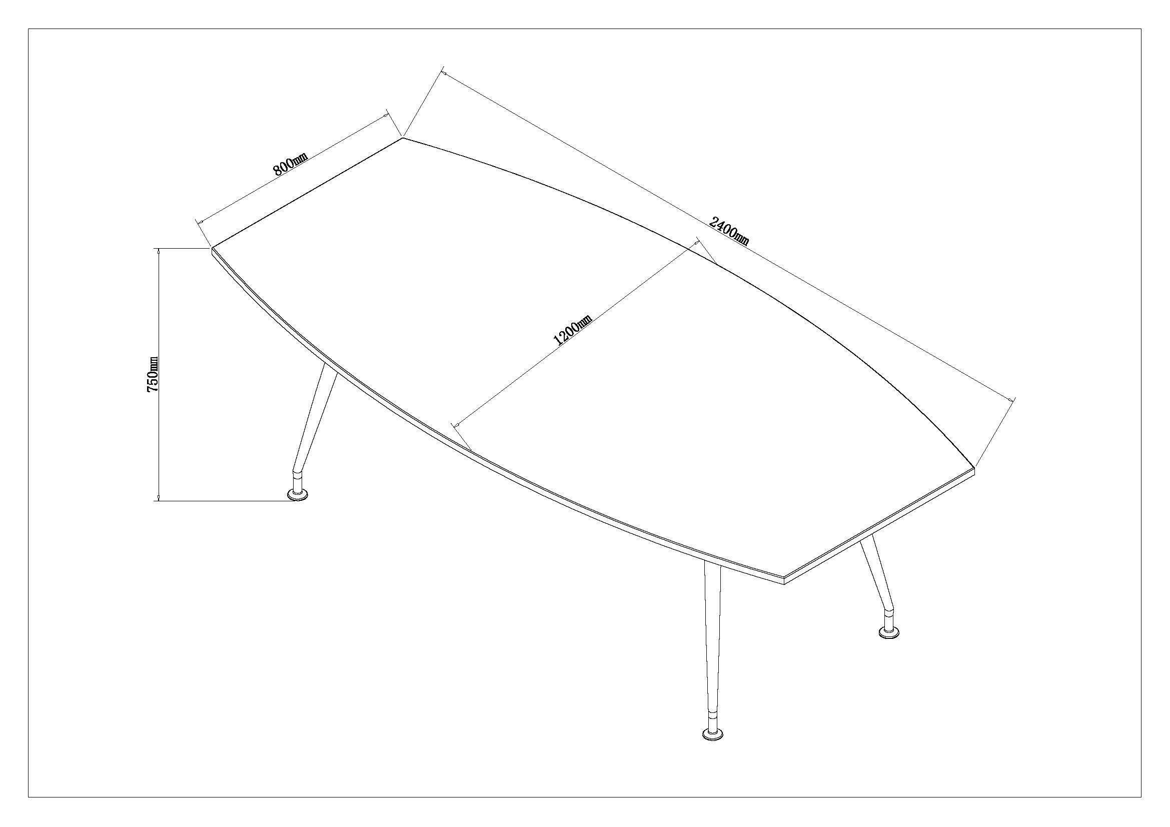 High Gloss Writable Boardroom Table – Dynamic Office Solutions
